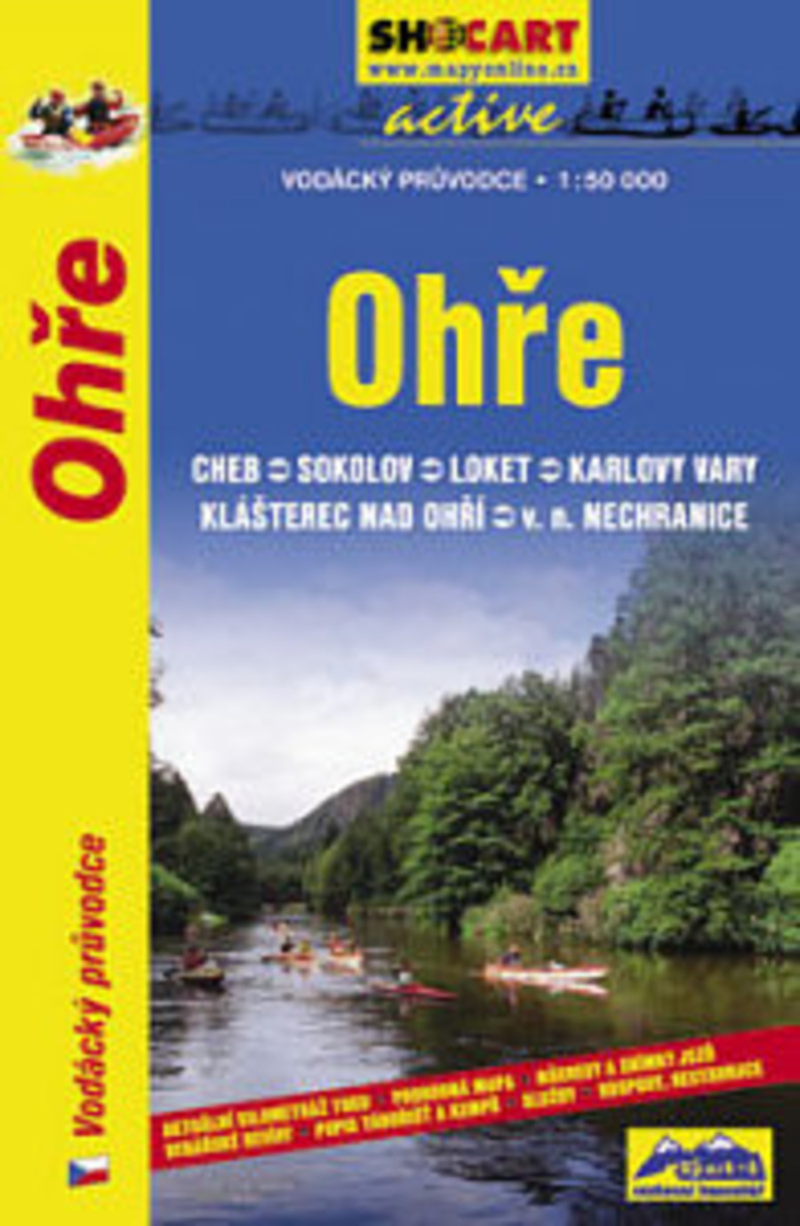 Vodácká mapa - Ohře | Vodácké potřeby, lodě a čluny - Loďák.cz